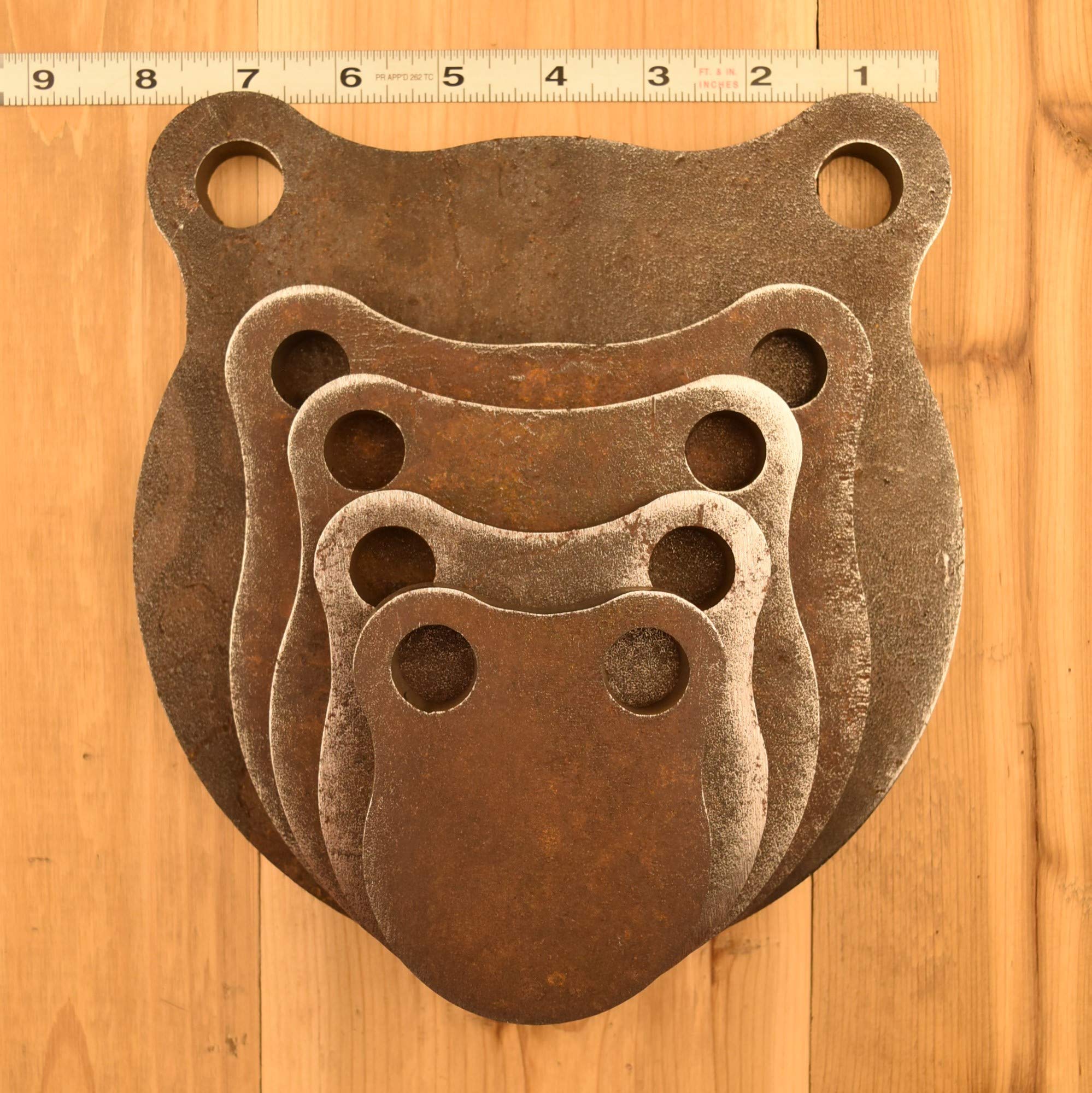 1/2" Thick AR500 Steel Shooting Targets 3" 4" 5" 6" 8" Gong Set