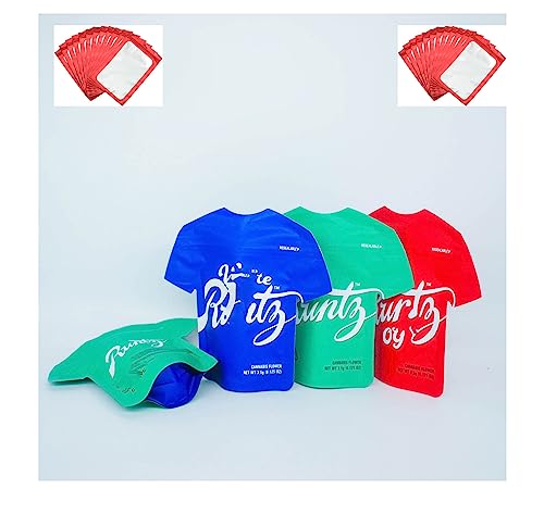 100 Pieces 3 Colors Mixed 3.5g Ziplock Resealable Storage Packaging Pouch Free Shaped Bag