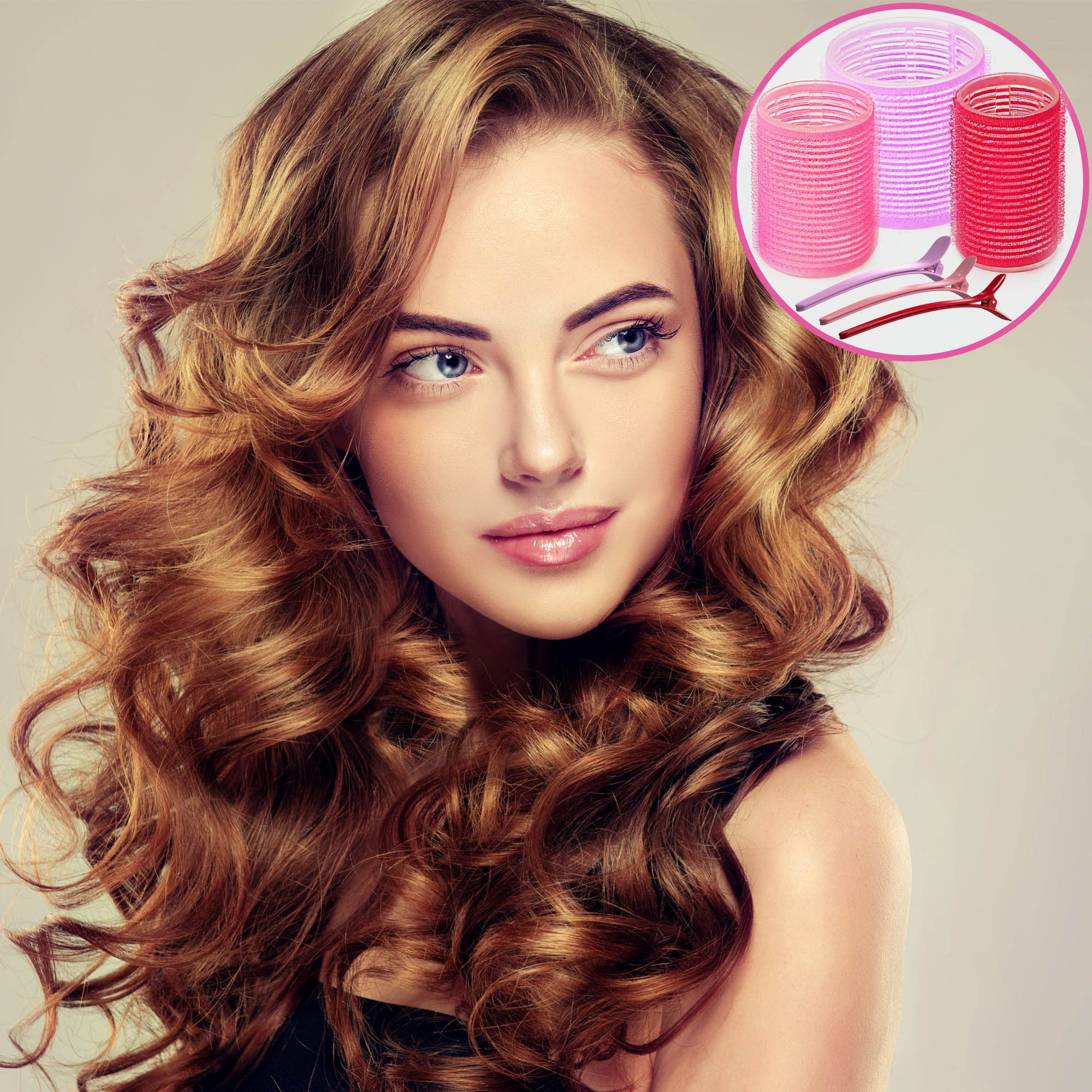 Hair Rollers for Long Hairs by Bmeliora. Purple
