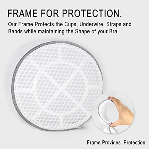 3Pcs Durable Honeycomb Mesh Laundry Bags for Delicates, Lingerie Wash Bag 6 x 7 Inches