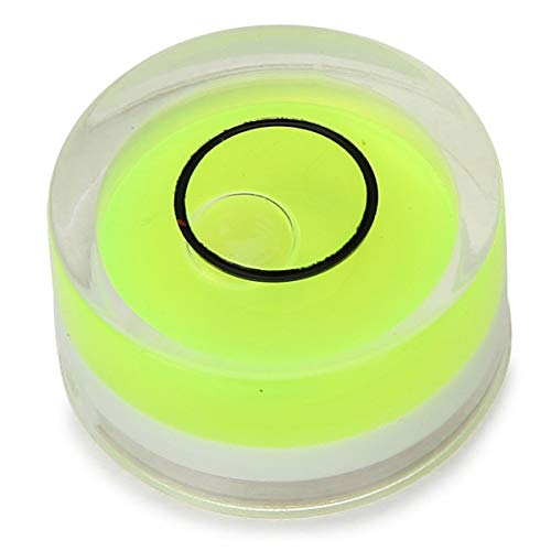 10 Pack Bubble Spirit Level Degree Mark, 18x9mm Circular Bullseye Level Measuring Instruments Spirit Level, Use for Tripod, Phonograph, Turntable (18x9mm)