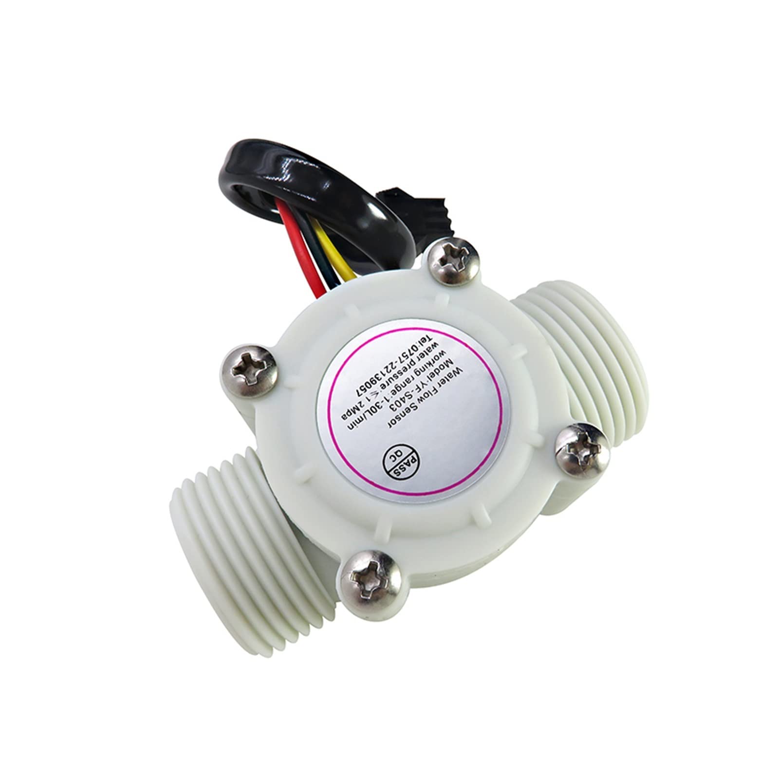 1/4" 3/8" 1/2" 3/4" Water Flow Sensor 1.75MPa Sensor Turbine Flowmeter DC5~18V Used to Measure The Flow of The Medium (Size : 3/8")