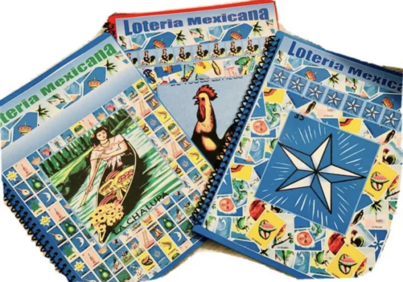 1 Spiral Book Boards Loteria Chalupa Bingo Mexican Toy Family Game New by Border Merchant
