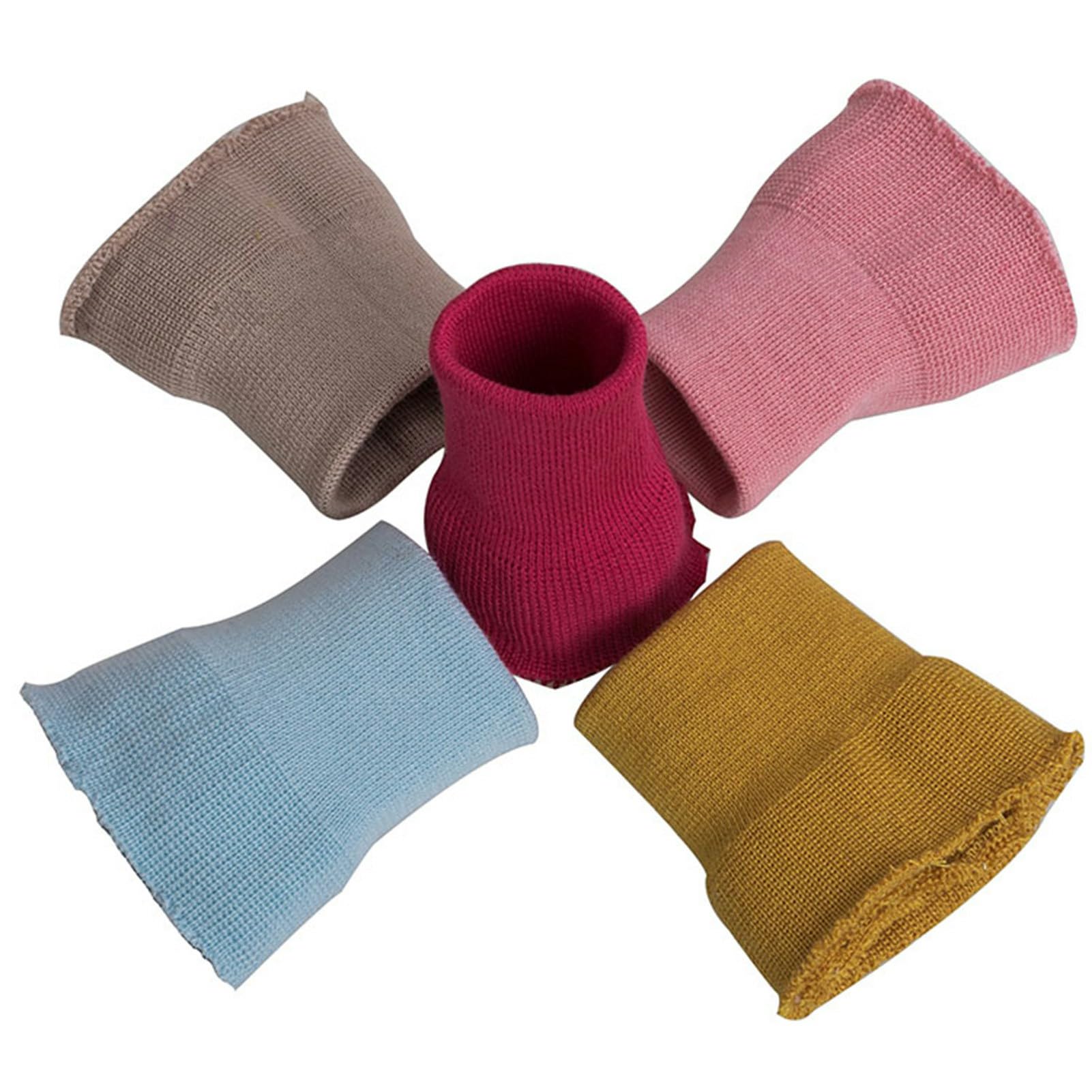 1 Pair Seamless Tubular Knit Stretchy Rib Cuffing Material Replacement for Sweatshirt Jacket Sleeve Cuff Sewing DIY, Olive
