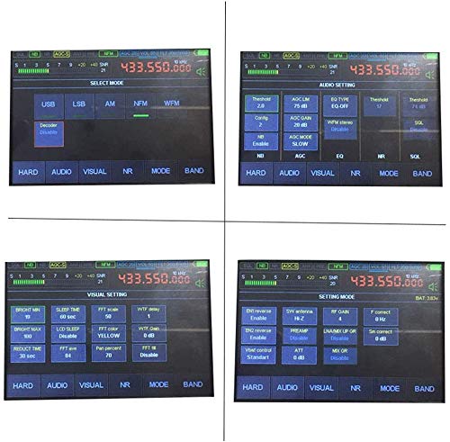 1.10d 3.5" 50KHz-2GHz DSP SDR Receiver Malahit DSP SDR Receiver, Upgrade Version Malahit SDR Shortwave Radio Receiver Malachite DSP SDR Receiver, 3600mAh Battery, Aluminum Alloy with Cooling Hole