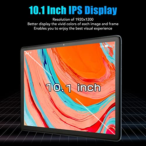 10.1 Inch HD Tablet, 4G LTE Tablet 2.4G 5G WiFi Dual Camera US Plug 100β240V Octa Core for Home (Blue)