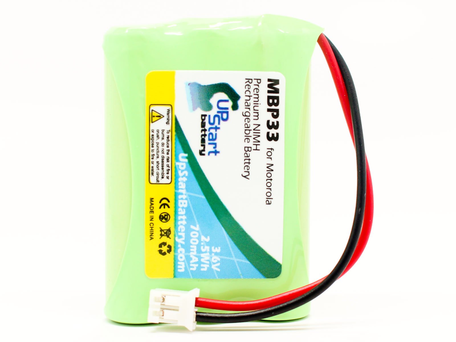2 Pack - Replacement for Motorola MBP36PU Battery - Compatible with Motorola MBP33 MBP36 Baby Monitor Battery (700mAh 3.6V NI-MH)