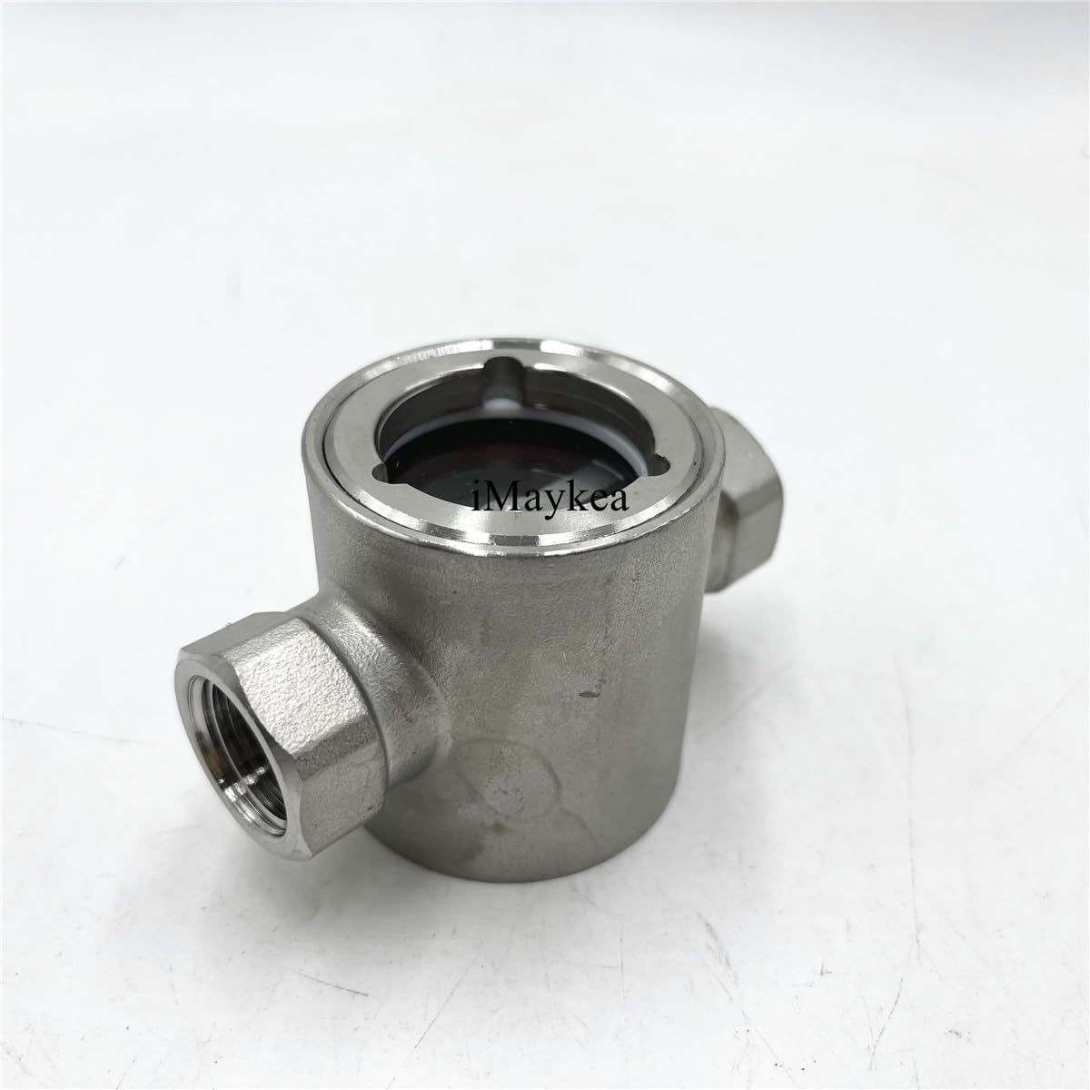 1/2" 3/4" 1" 1-1/4" 1.5" 2" BSP Stainless Steel 304 Sight Water Flow Indicator With Concentric PTFE Impeller (1/2" DN15)
