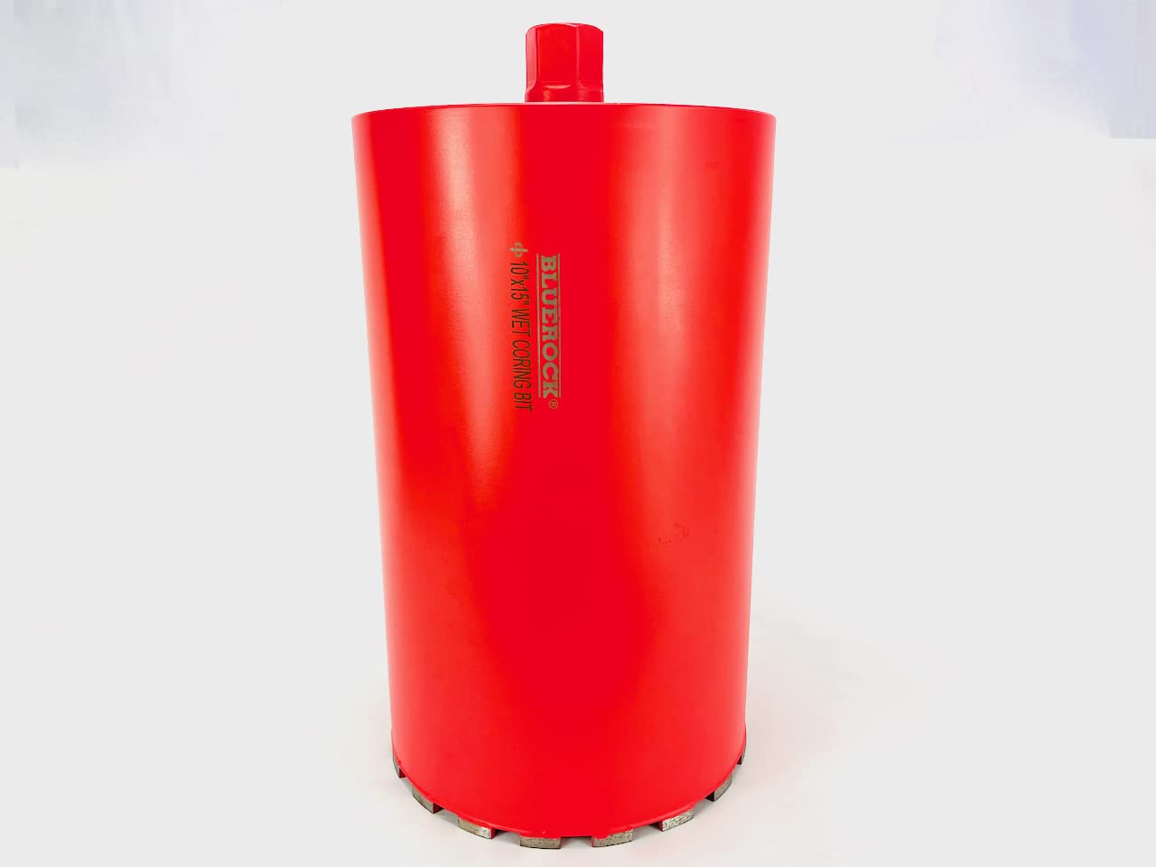 10" Inch Diamond WET Core Drill Bit 1-1/4” Threaded by BLUEROCK Tools for Concrete Rebar Asphalt Brick Rock Masonry Hole Barrel Coring