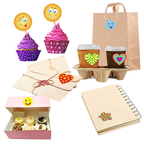 1000 Pcs Teacher Reward Encouragement Motivational Sticker Mega Pack 40 Designs in 5 Themes with Perforation Line (Each Measures 1.5” in Diameter)