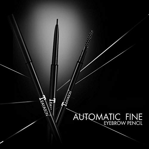 1.5mm ultra-fine eyebrow pencil automatic rotation eyebrow pencil,durable, sweat-proof and not easy to take off make-up, five colors available(01#Black)