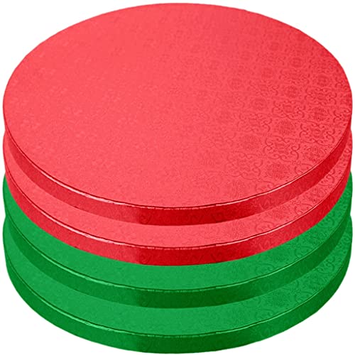 12 Inch Cake Boards - 4Pack Cake Drums 12 Inch Dia - Disposable Cake Board Circles - Reusable Round Cake Boards - Cake Base Cardboard Cake Rounds - Cake Decorating Supplies & Baking Supplies