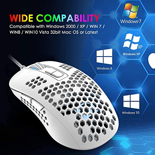 AJAZZ Gaming Keyboard and Mouse and Gaming Mouse pad and Wrist Rest,Wired RGB Backlight Bundle for PC Gamers and Xbox and PS4 Users - 4 in1 Gaming Set (Whisper Quiet Gaming Switch)