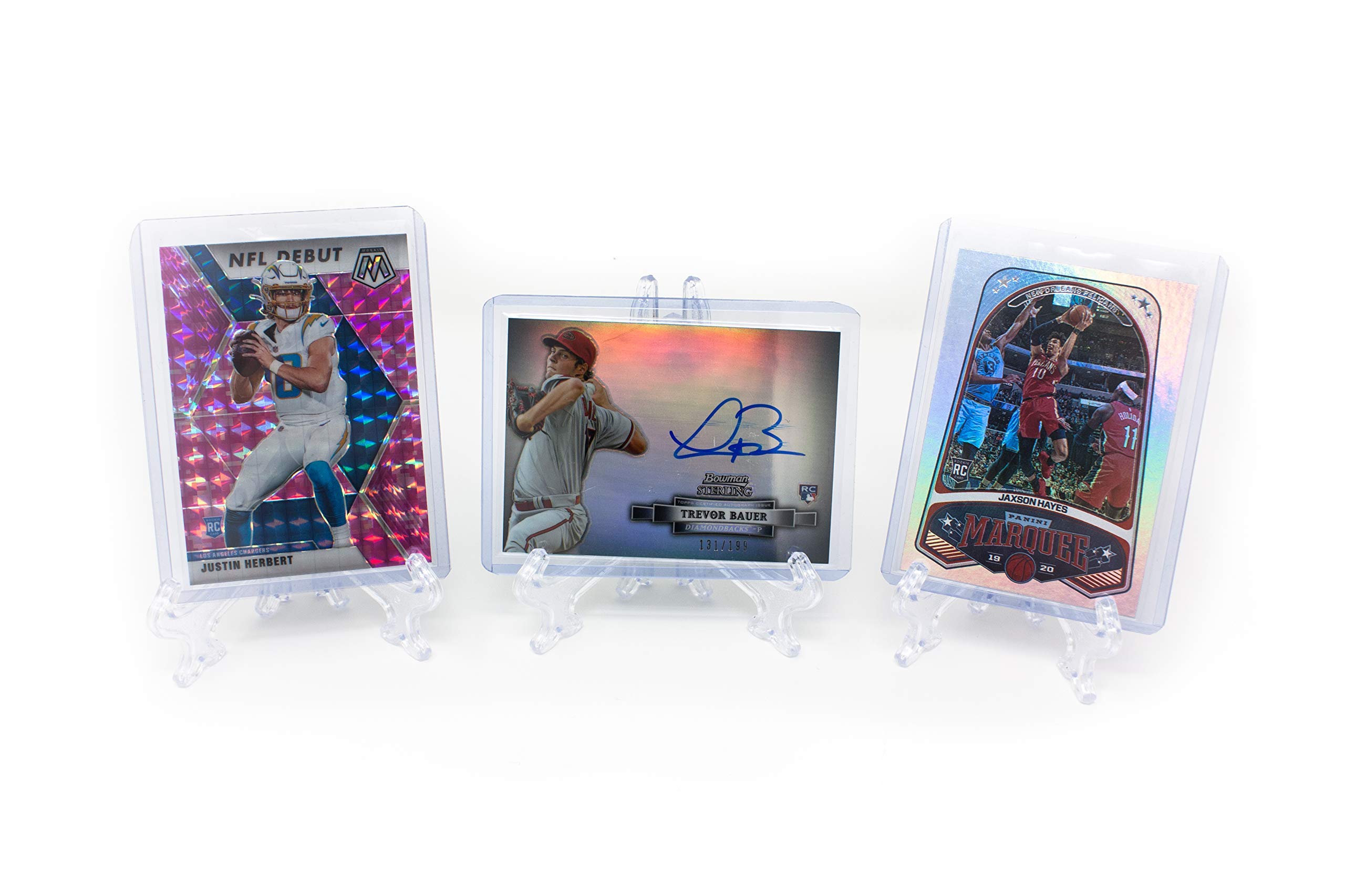 10 Display Stands for Trading Cards and Toploaders - Showcase Your Collection - for Regular and Graded or Encased Top Loaders - Invest x Protect (Toploader Display Stands, 10 Pack)