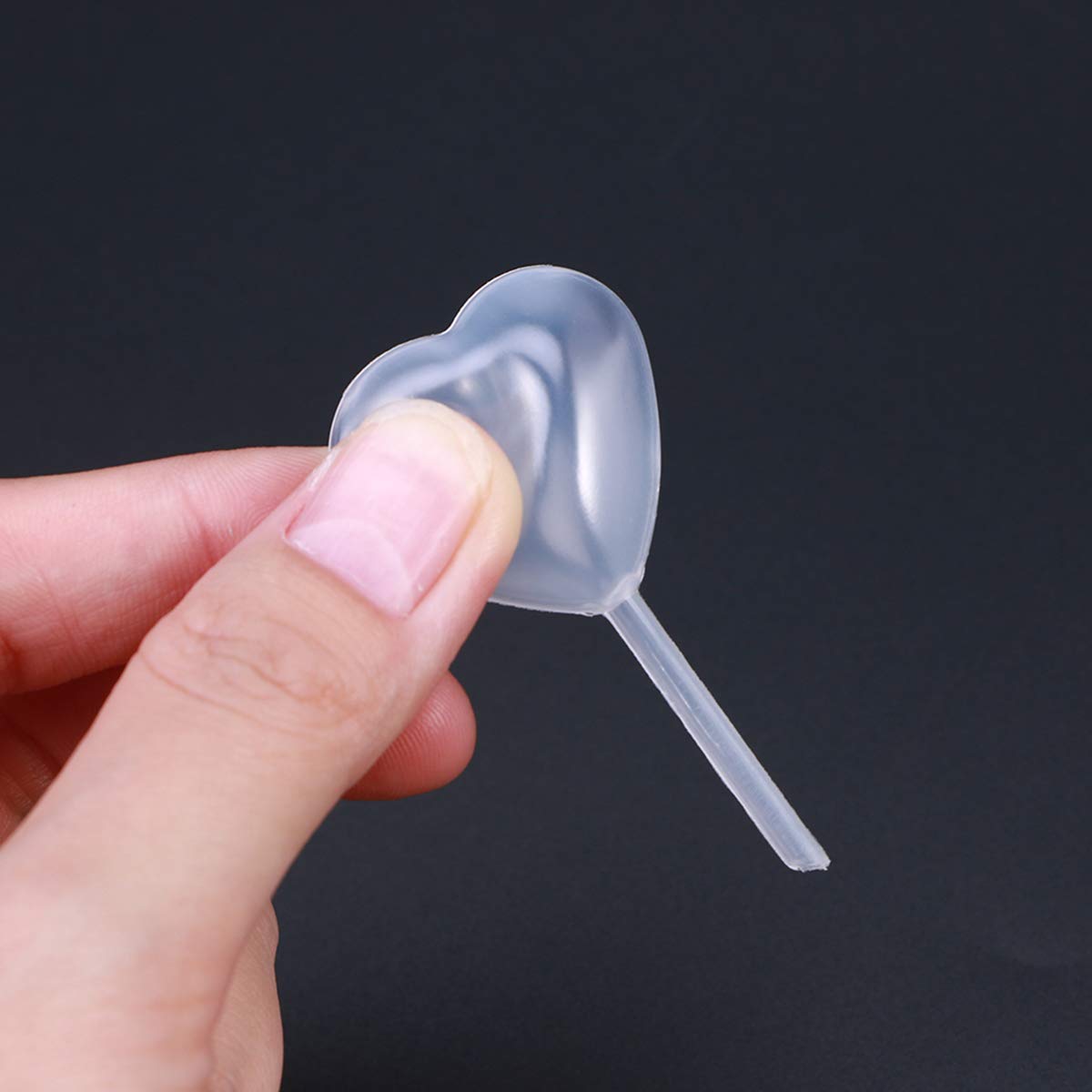 100Pcs Transfer Pipettes Squeeze Transfer Pipettes Injectors for Chocolate Cupcakes Strawberries 4ml (Heart Shape)