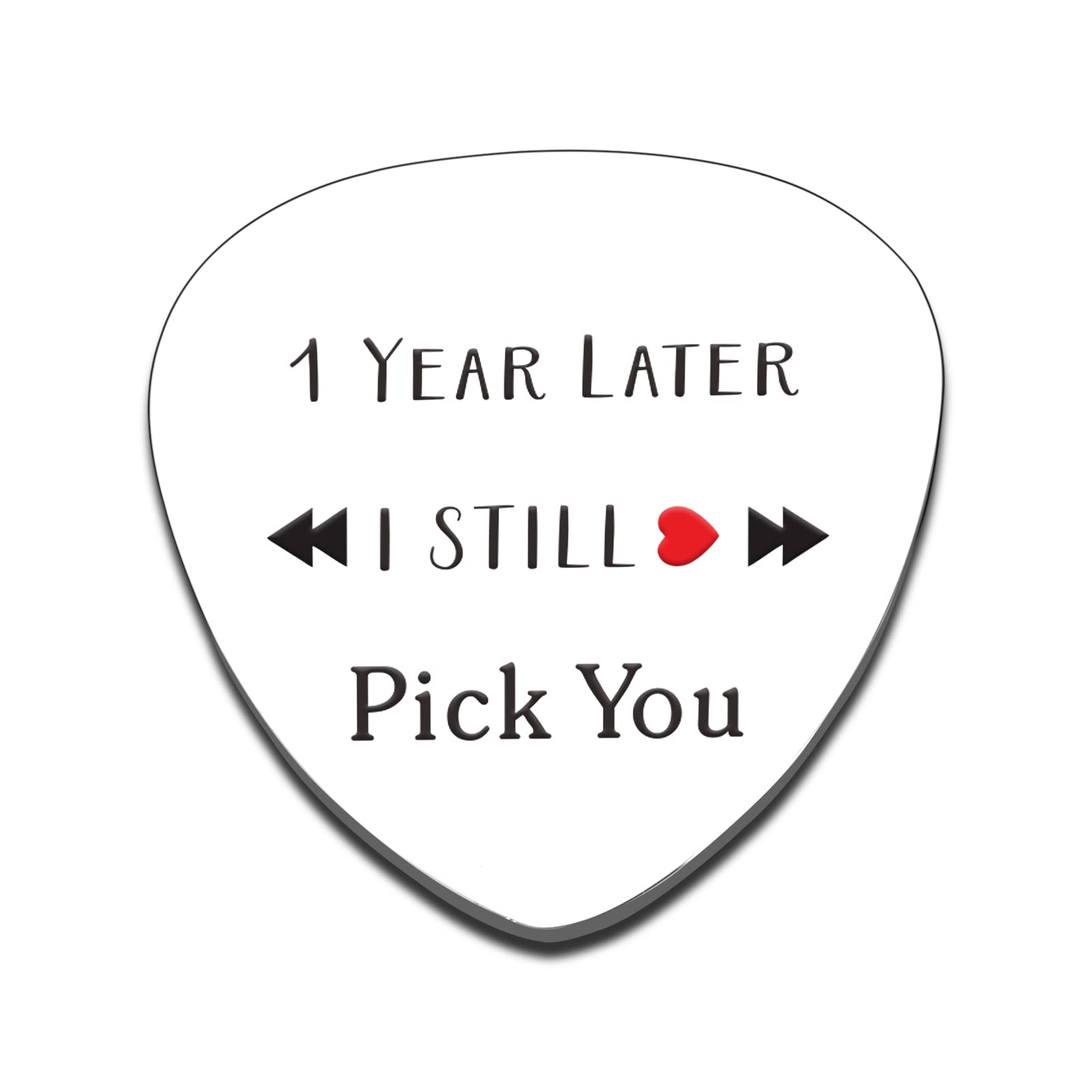 1 Year Anniversary Present Gifts for Boyfriend Girlfriend Men Women Him Her Musician Boyfriend Guitar Pick One Year Wedding Anniversary Christmas Gifts for Husband Wife First Valentines Day Birthday