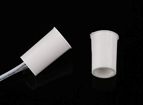 10pcs RC-33 NC Recessed Wired Window Door Contact Sensor Alarm Magnetic Reed Switch White