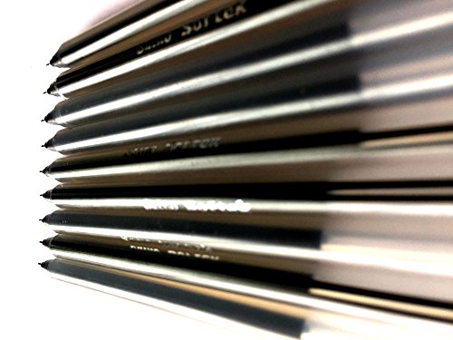 20 X Saino Softek Smooth Writing Black INK Ball Point Pens (Non Refillable) Direct Ink Fill Technology gives you perfect ink flow for smoothest writing, Black, 20 count