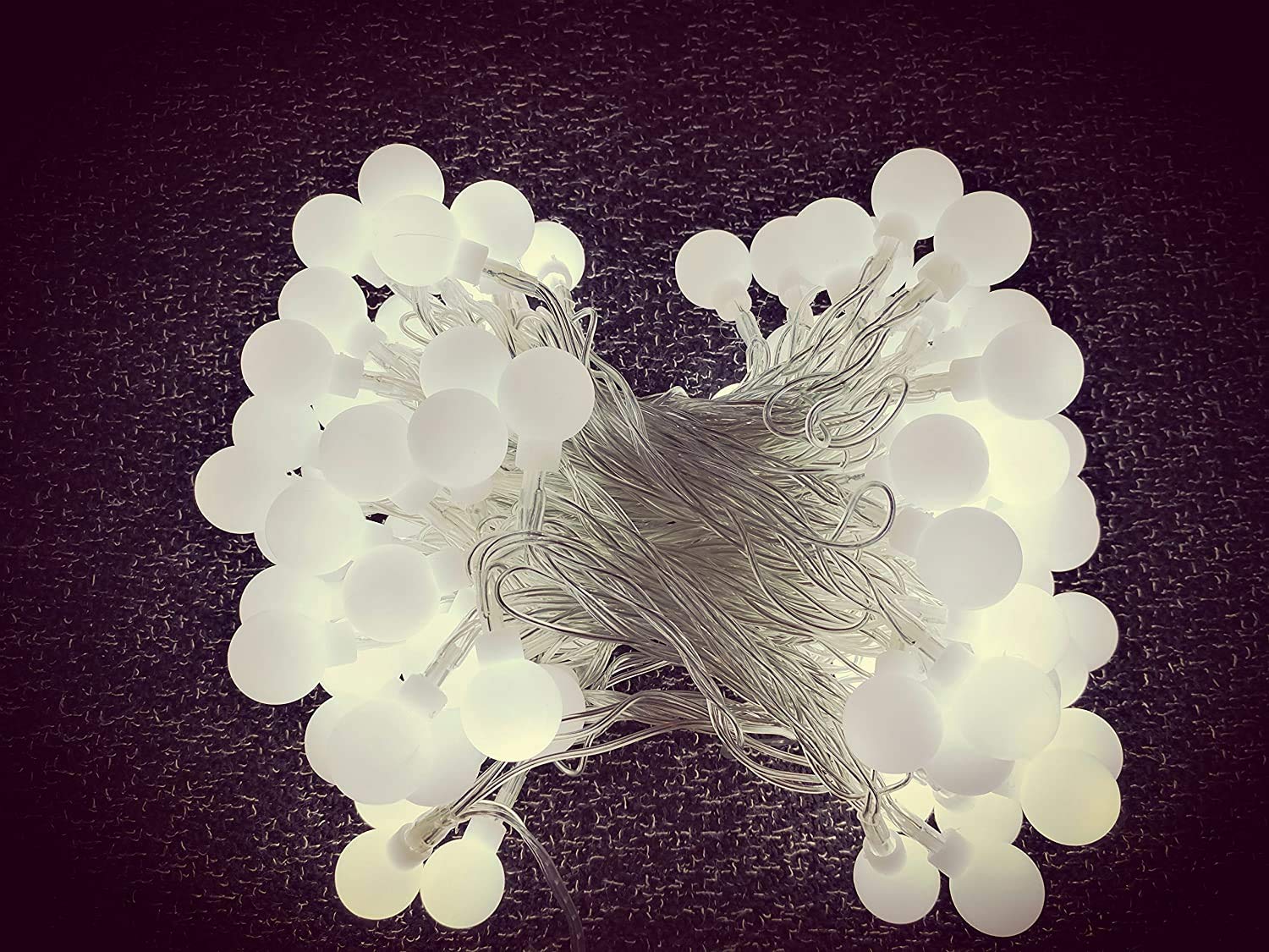 100 LEDs Globe Fairy String Lights 33 Inches Indoor String Lights for Bedroom Garden Party Outdoor Decorations White