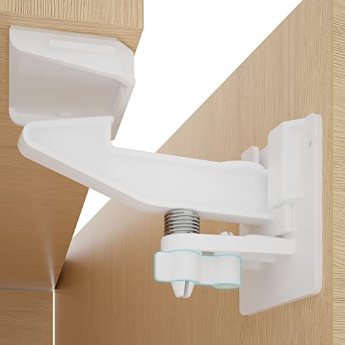 10 Pack Child Proof Cabinet Locks, Upgraded Child Safety Cabinet Latches Invisible with Deactivated Mode, Enlarged 3M Tape, Extra Long Baby Safety Drawer Latches, Fit for Most Cabinets and Drawers