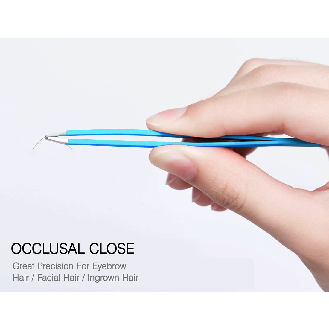 Tweezers for Eyebrows,Blinkeen 2 Pack Tweezer Set,Precision Tweezers for Ingrown Hair/blackhead/craf/splinter,Professional Eyebrow Tweezers.