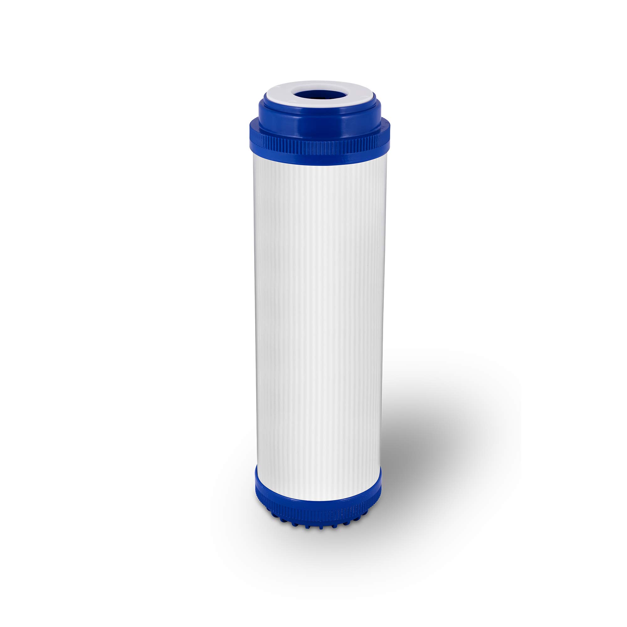 10 Inches Transparent Standard Whole House Water Filter System Presser Relief Valve, 3/4β Inlet/Outlet Brass Port & 6 Granular Activated Carbon Water Filter Cartridge