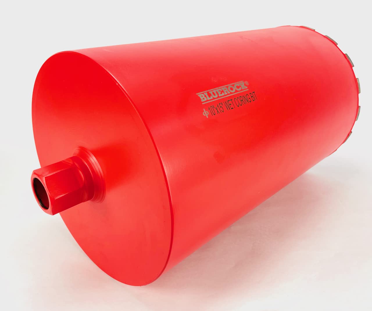10" Inch Diamond WET Core Drill Bit 1-1/4” Threaded by BLUEROCK Tools for Concrete Rebar Asphalt Brick Rock Masonry Hole Barrel Coring