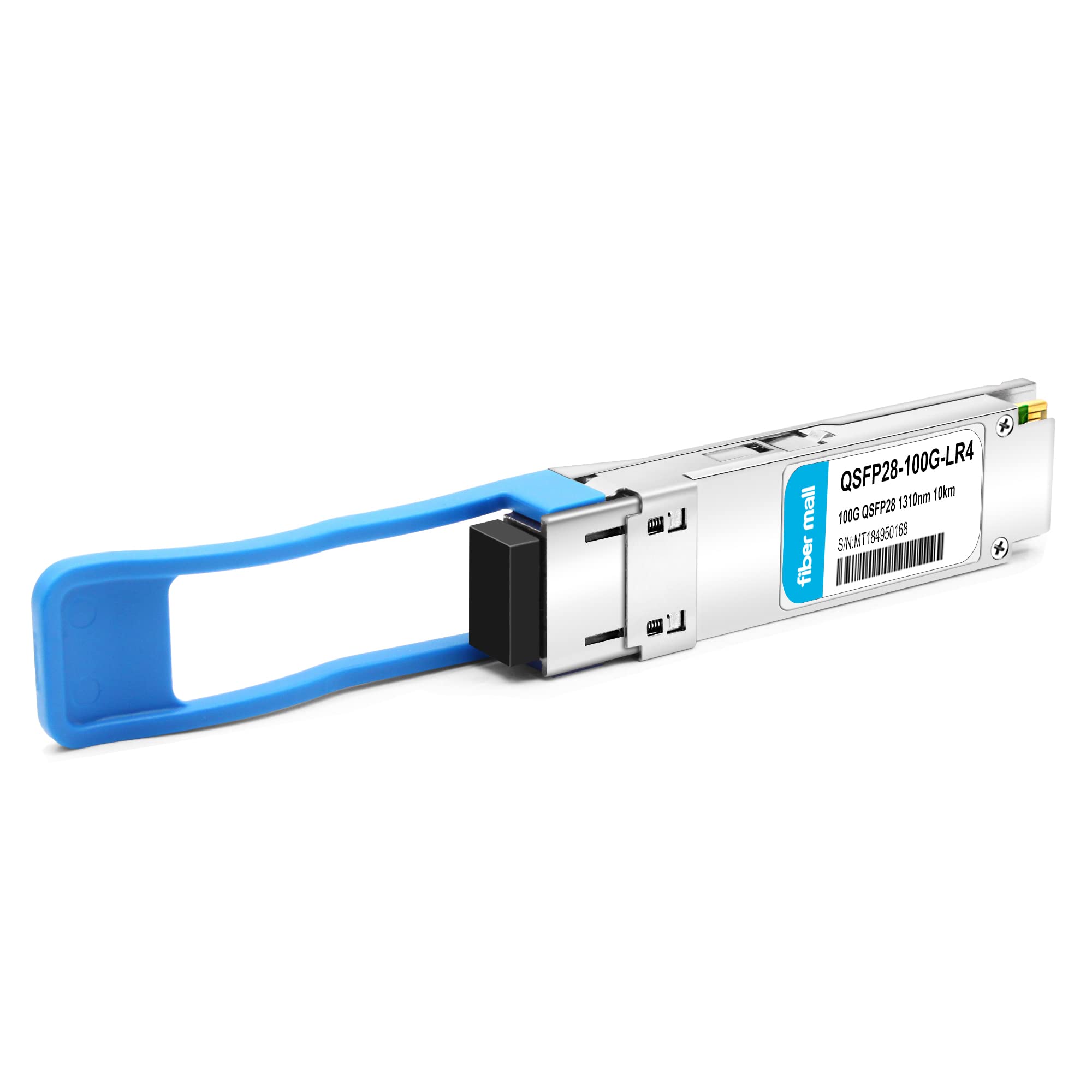 100G QSFP28 LR4 for Mellanox MMA1L10-CR, 100GBASE-LR4 QSFP28 Optical Transceiver Module,1310nm 10km LAN WDM LC SMF DOM