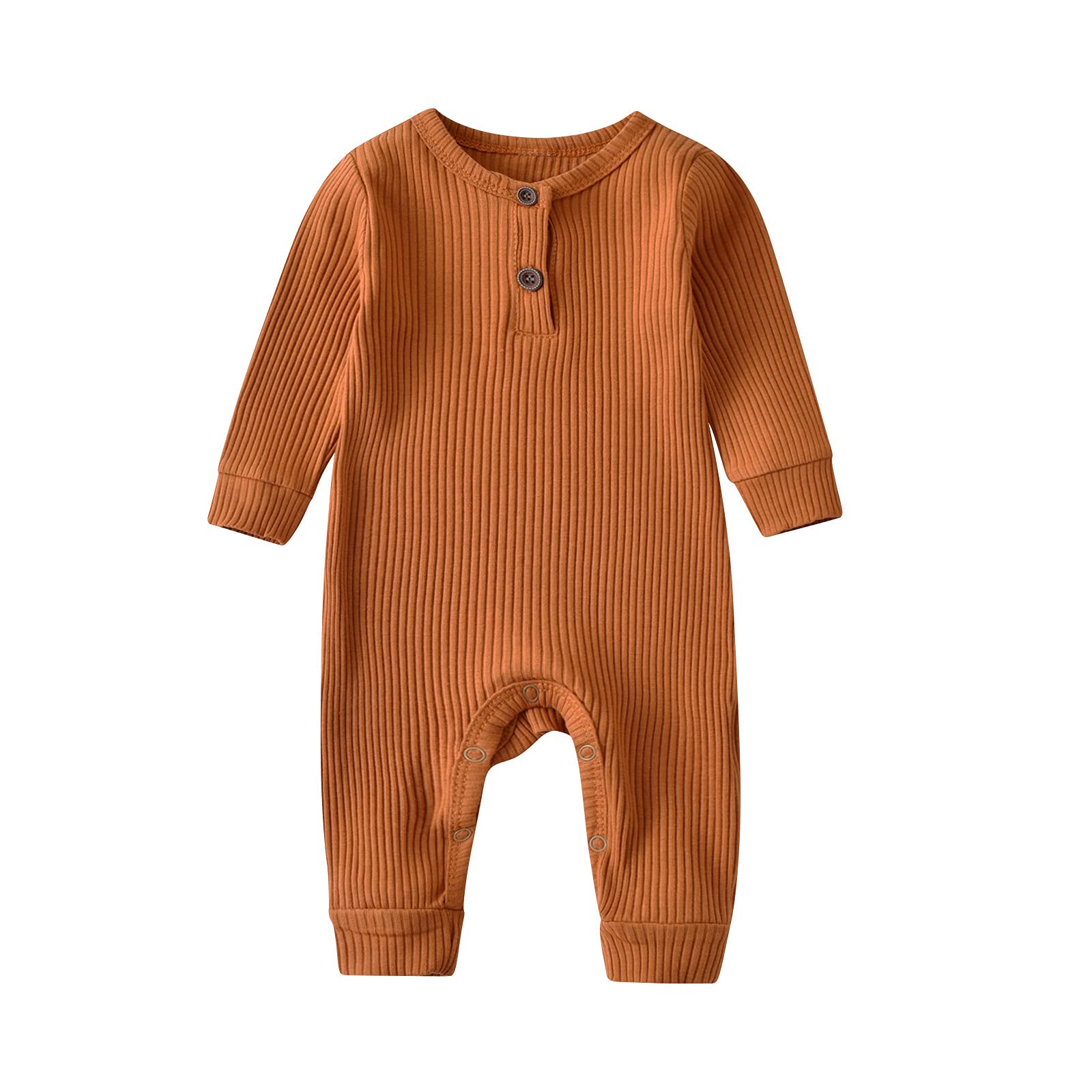 Baby Boy Girl 2 Pack Solid Romper Short/Long Sleeve One Piece Jumpsuits Clothes Sets (Yellow & Dark Green, 0-3 Months)