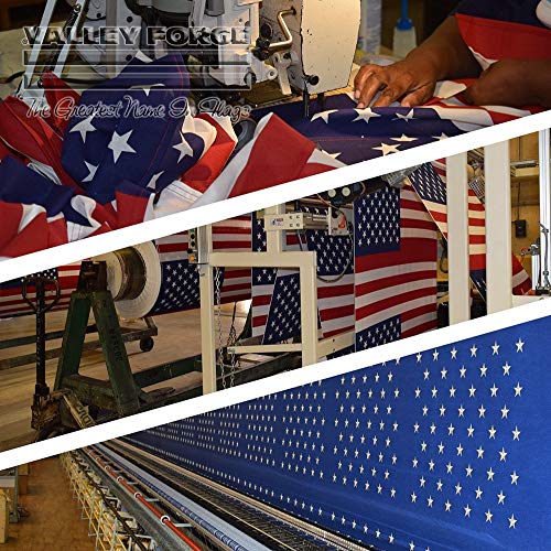 100% Made in the USA - 3'x5' ft β Perma-Nyl Sewn Nylon with Grommets - Sturdy, Durable, and Patriotic - Great For Gardens, Homes, Patios and Cars β By Valley Forge Flag