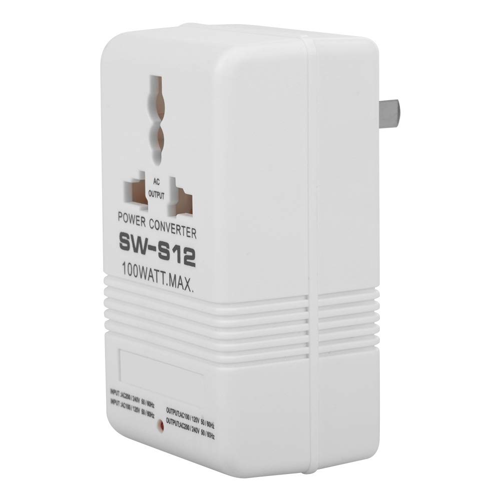 110V/120V to 220V/240V Voltage Converter, ABS CN Standard Plug Step-Up&Down Voltage Converter Transformer (CN Standard Plug)