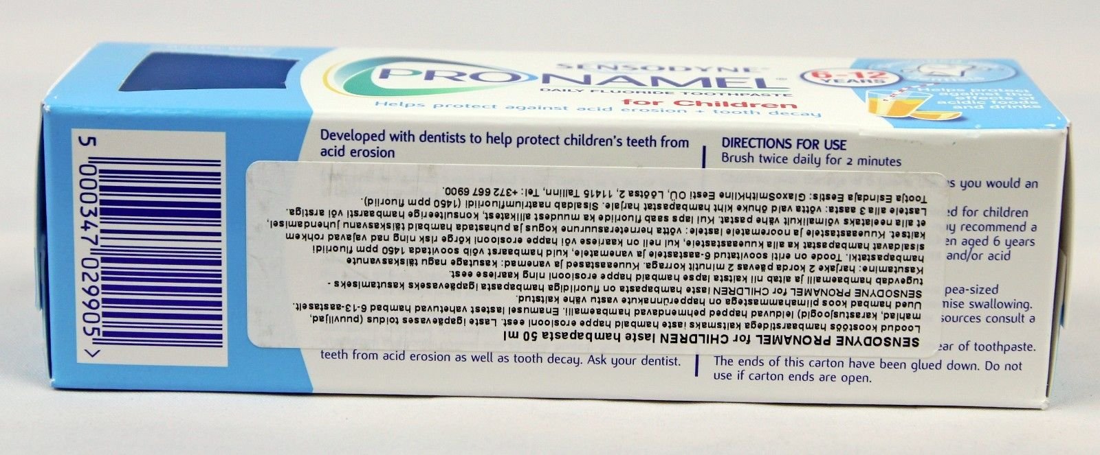 10 Packs of Sensodyne Pronamel Children Daily Fluoride Toothpaste! European!