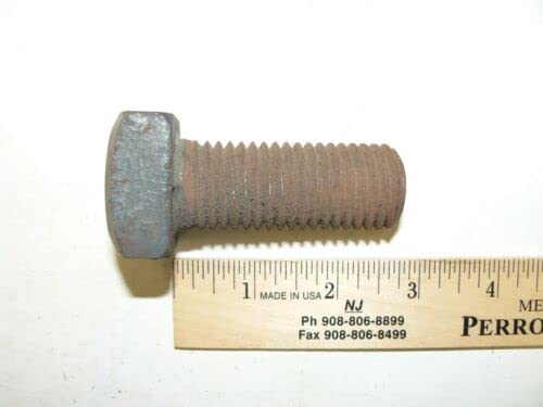 1"-8 x 2 1/2" Square Head Machine Bolts - Plain Steel Finish - Lot of 8 Pcs. HQ