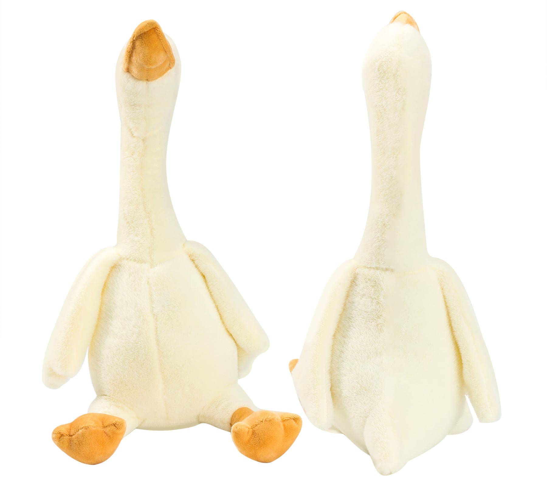 14" Swan Stuffed Animal, Soft Smooth Goose Plush Stuff Toy Gifts for Child Boys Girls (White)