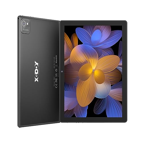 10 Inch Tablet Android 4GB 64GB PC IPS Screen Ultra-Thin 2.4G WiFi Bluetooth Type-C Tablets with Keyboard Gift for Kids Blue with Keyboard/China