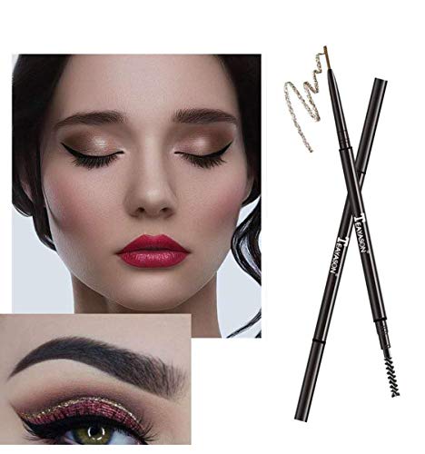 1.5mm ultra-fine eyebrow pencil automatic rotation eyebrow pencil,durable, sweat-proof and not easy to take off make-up, five colors available(01#Black)