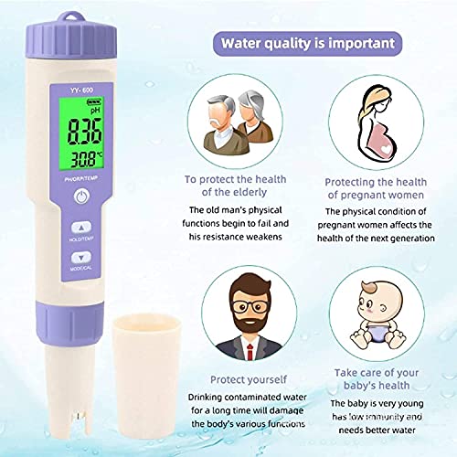 YUESFZ Precise 3-in-1 TDS Meter Digital Water Tester - ppm Meter, Easy to Use Water Quality Tester for Testing RO Drinking Water Hydroponics Aquarium Practical Water Quality Detector