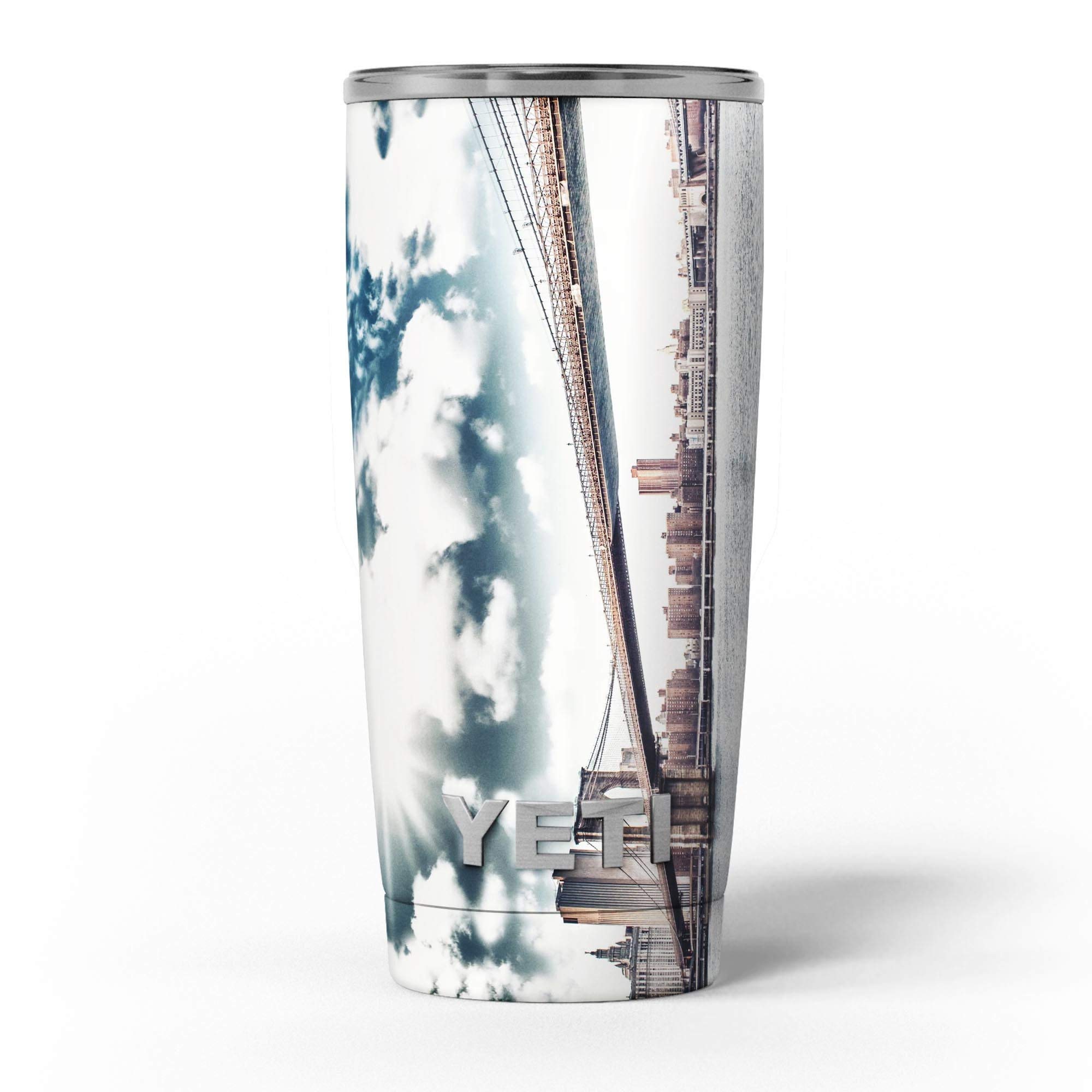 Design Skinz Overlook NYC Loop - Skin Decal Vinyl Wrap Kit Compatible with The Yeti Rambler Cooler Tumbler Cups