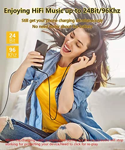 2 in 1 Galaxy Pixel Headphone Adapter, USB C to 3.5mm Aux and 60W PD Charge Adapter Compatible with Samsung S23 S22 S21 S20 S20+ Ultra Note 10 20 Ultra, Google Pixel 7 6 Pro 5 4 XL 3 XL 2XL, Pico 4