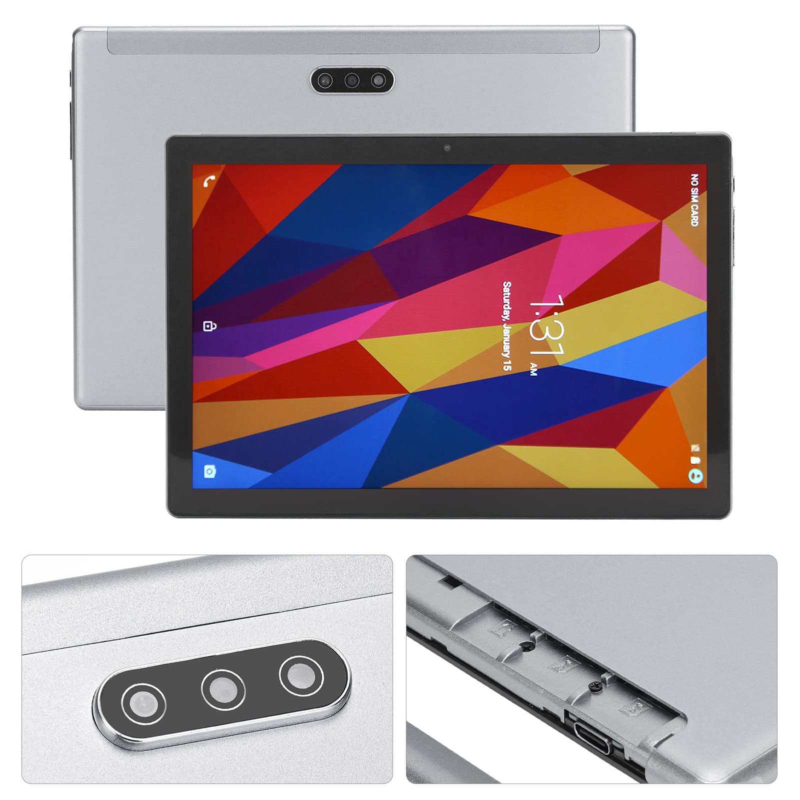 10.1 Inch Tablet 6GB RAM 128GB ROM MT6592 8 Cores CPU 8800mAh Battery IPS Tablet Office Dual Cameras (US Plug)