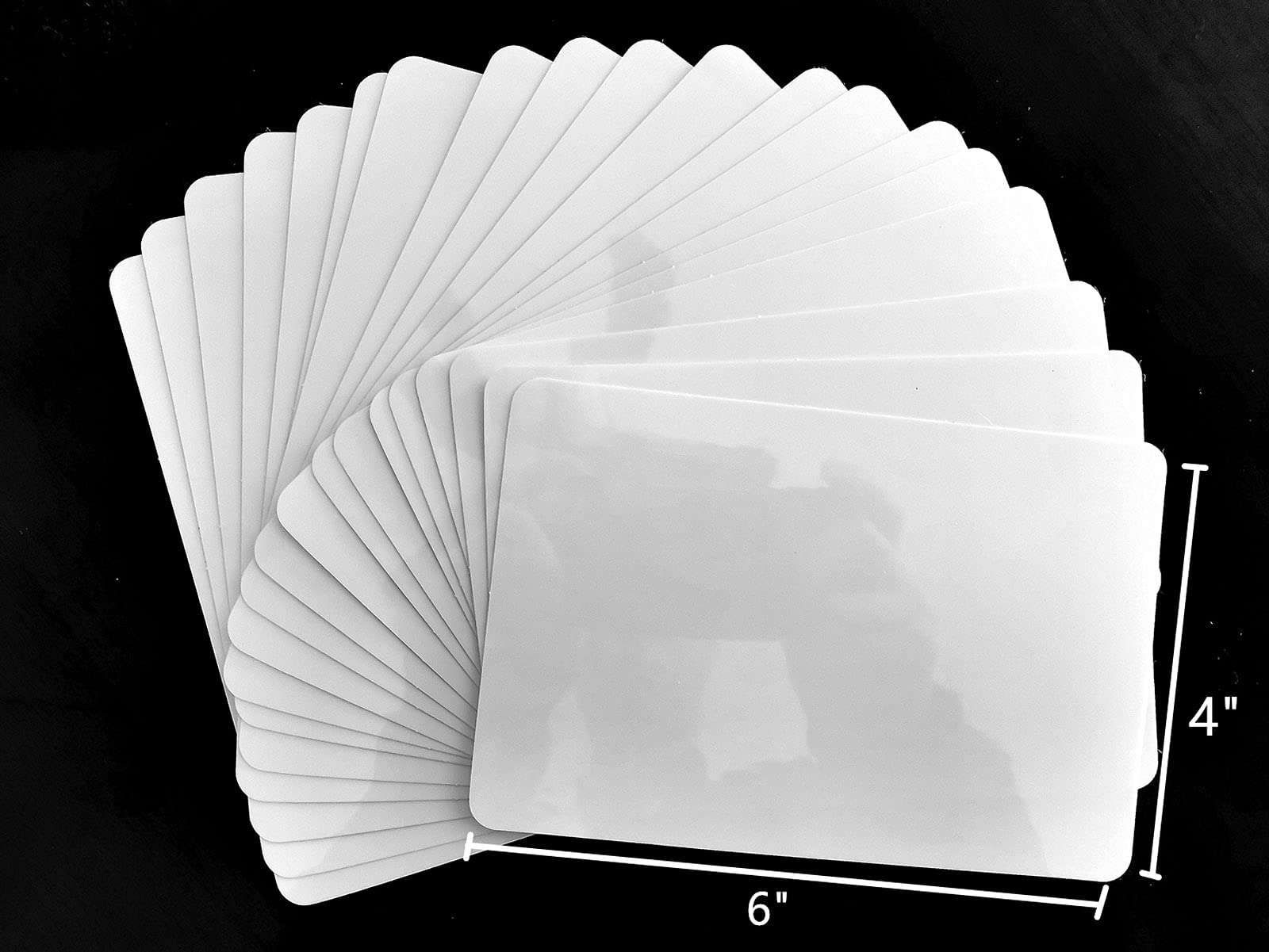 20-Pack Clear Self-Adhesive Laminating Plastic Paper, 4x6 Inches
