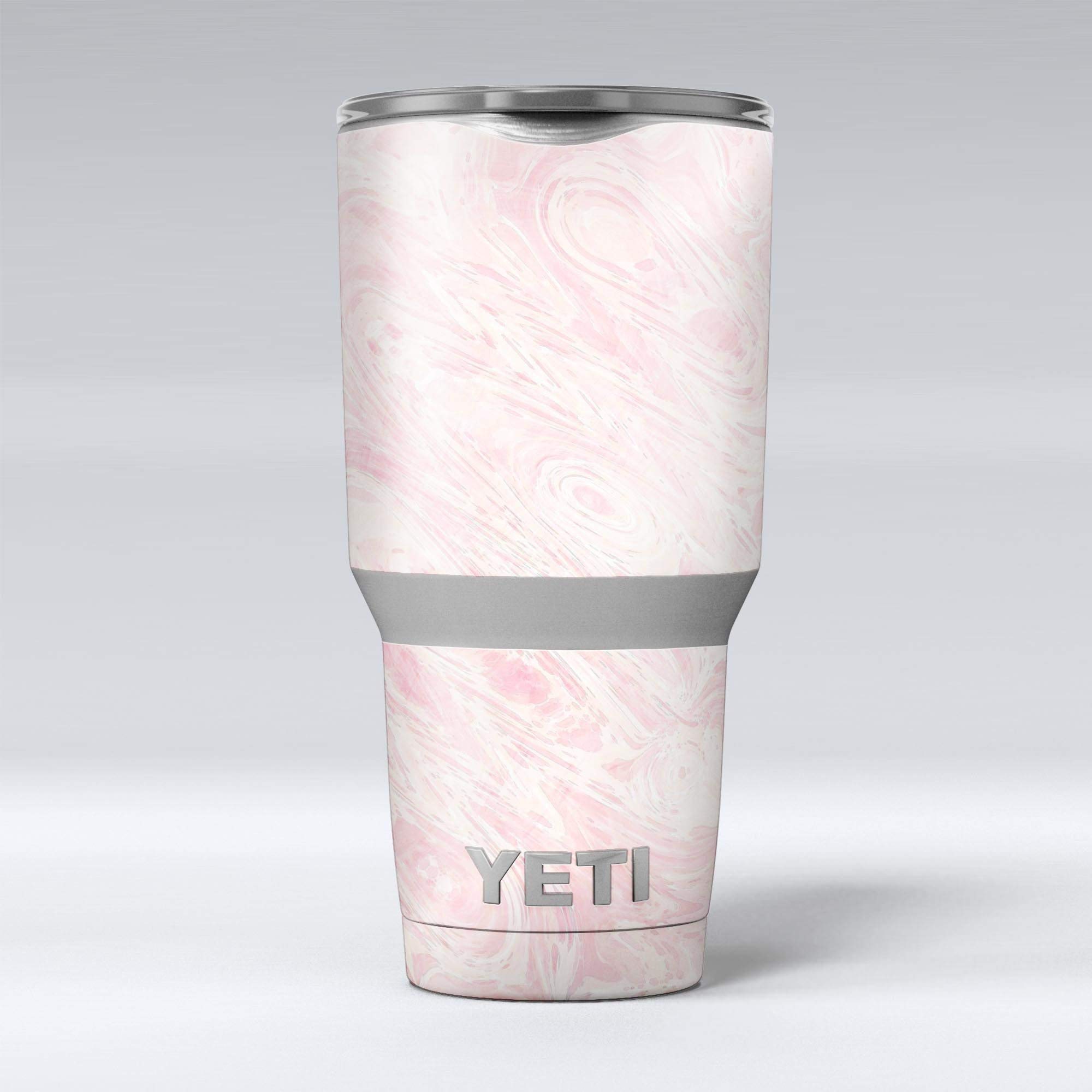 Design Skinz Pink Slate Marble Surface V43 - Skin Decal Vinyl Wrap Kit Compatible with The Yeti Rambler Cooler Tumbler Cups
