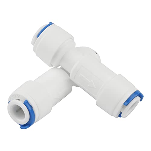 1/4-Inch Quick Connect Check Fitting Valve for RO Pure Check Water Valve Reverse Osmosis System Pack of 5