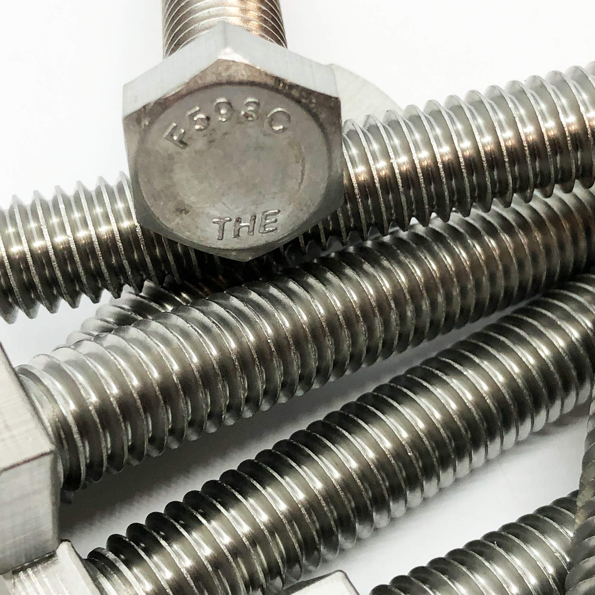 1/4" x 4" - 20. 304-STAINLESS Steel - HEX Head Bolt - 304 Grade. General Purpose - Hurricane Bolt (25)
