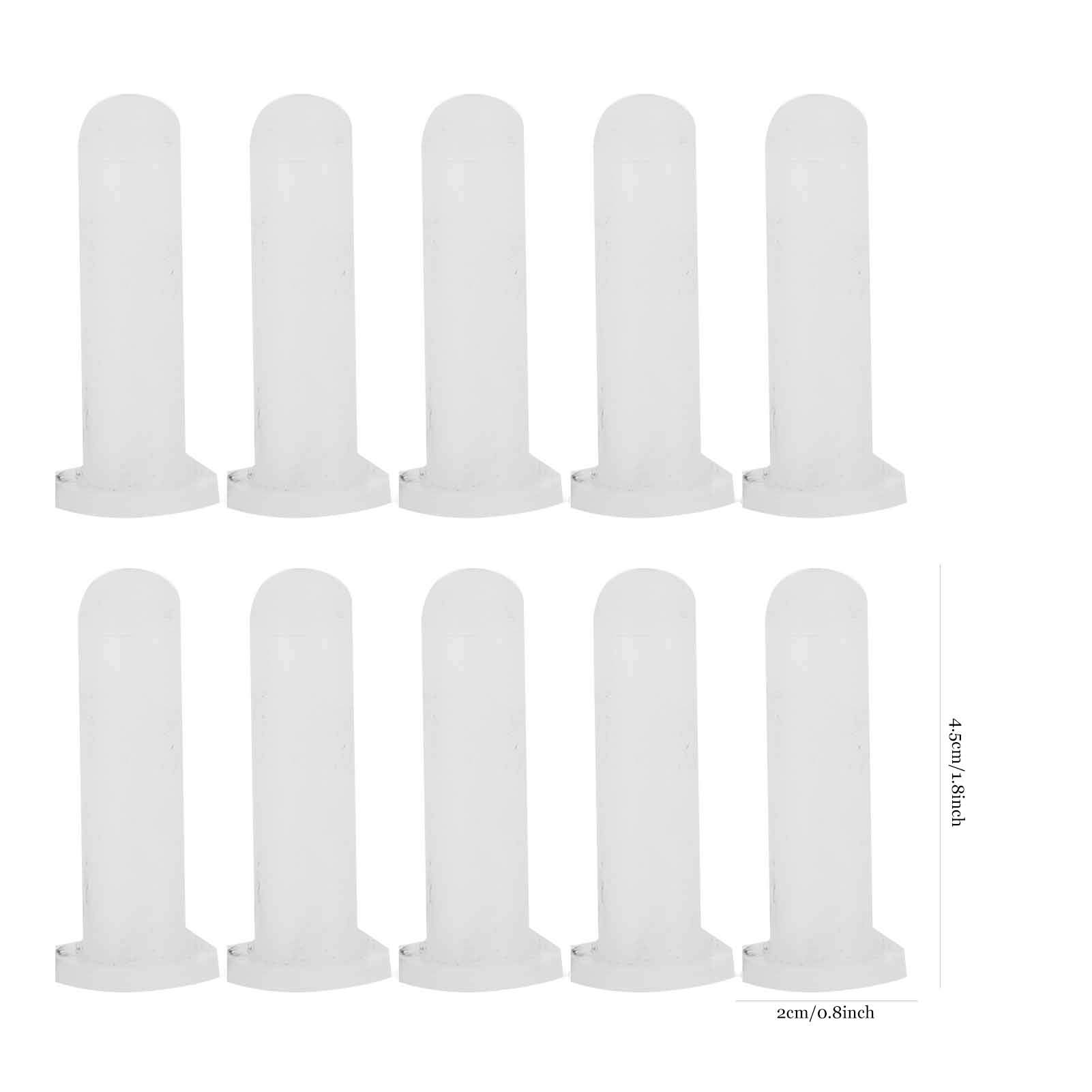 10pcs Lamb Feeding Nipple, Goats Sheep Cow Milk Bottle Bucket Nipple Replacement Soft Gel Pacifier