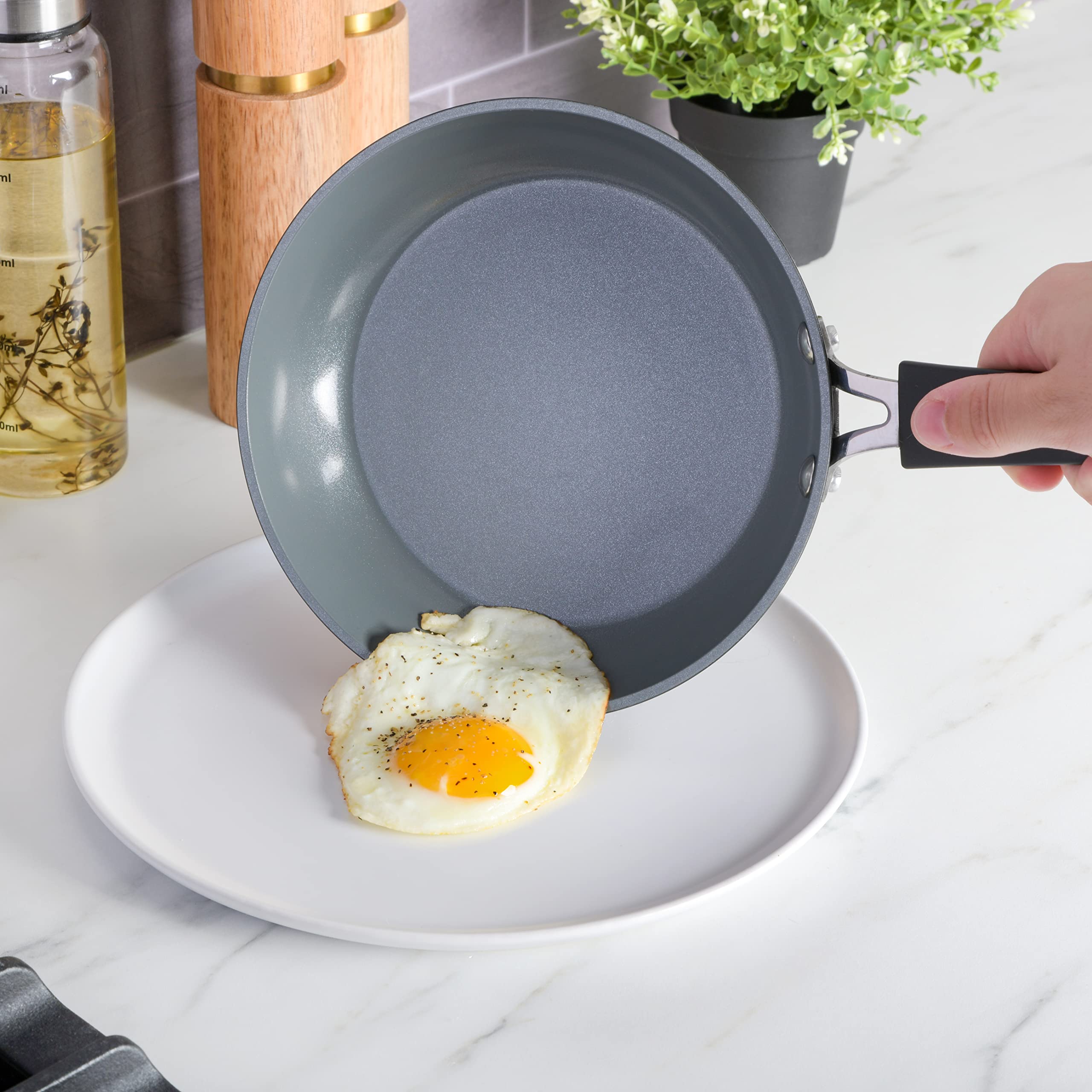 Kenmore Arlington 8" Aluminum Fry Pan - Black Diamond