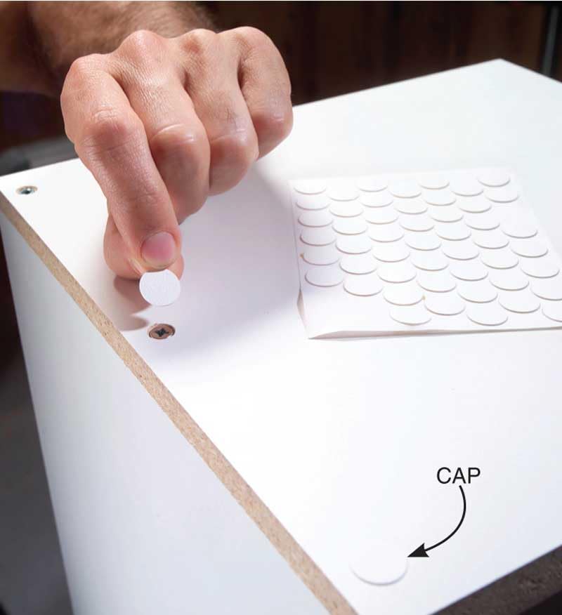 1060 Pack FastCap FC.SP.916.LG 9/16" (14.29mm) Self Adhesive Furniture Cabinet Solid PVC Screw Cap Covers Folkstone Grey Finish