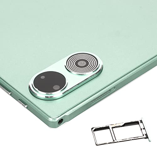 10.1 Inch Tablet 2.4G 5G WiFi 8GB RAM 128GB ROM Octa Core US Plug 100-240V 4G LTE Tablet for Office for Learning (Green)