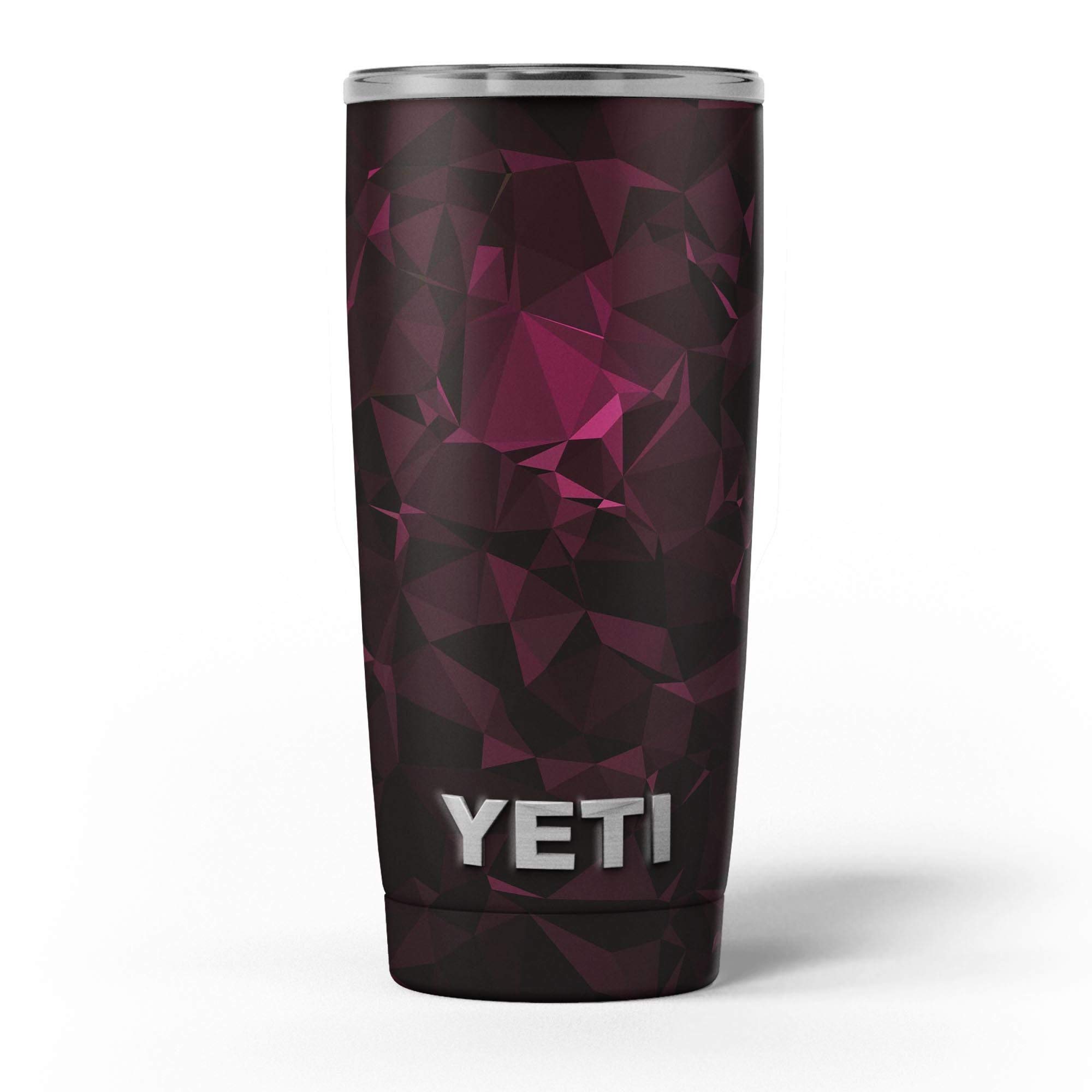 Design Skinz Pink Geometric V11 - Skin Decal Vinyl Wrap Kit Compatible with The Yeti Rambler Cooler Tumbler Cups