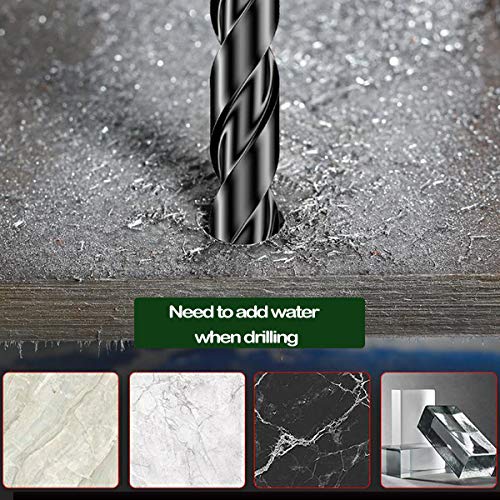10 Pieces 6MM Masonry Drill Bits Set, JOERIC 1/4 inch Ceramic Drill Bit Concrete Drill Bits for Ceramic Tile Wood Porcelain Mirror Plastic Marble Wall with Strength Carbide Tips